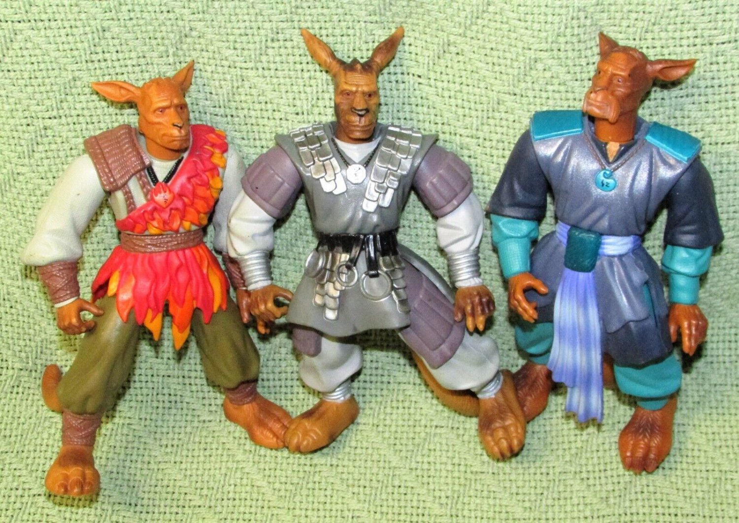VINTAGE WARRIORS OF VIRTUE KANGAROO ACTION FIGURES LOT YEE YUN CHI 1996 ...