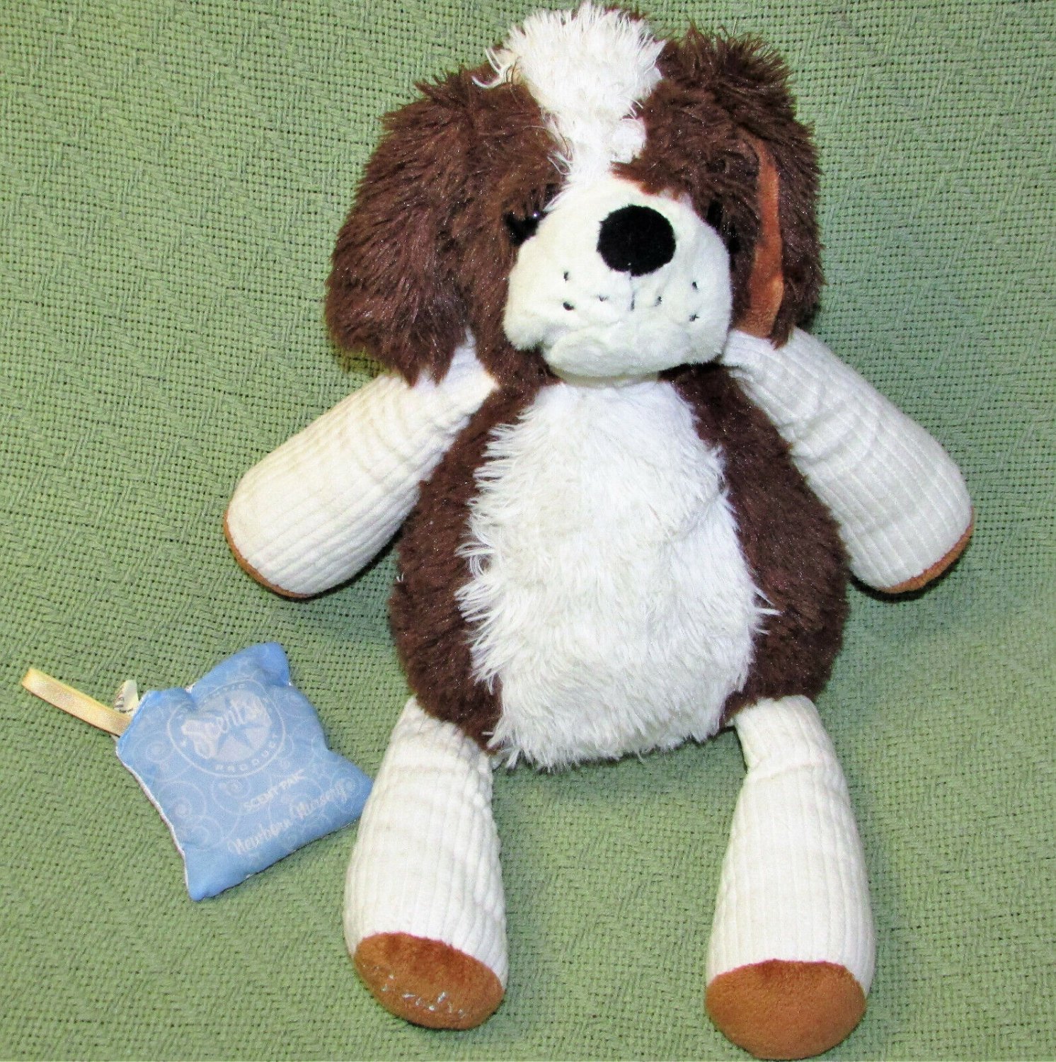 15" Scentsy Buddy PATCH the DOG Plush Animal Full Size NEWBORN NURSERY ...