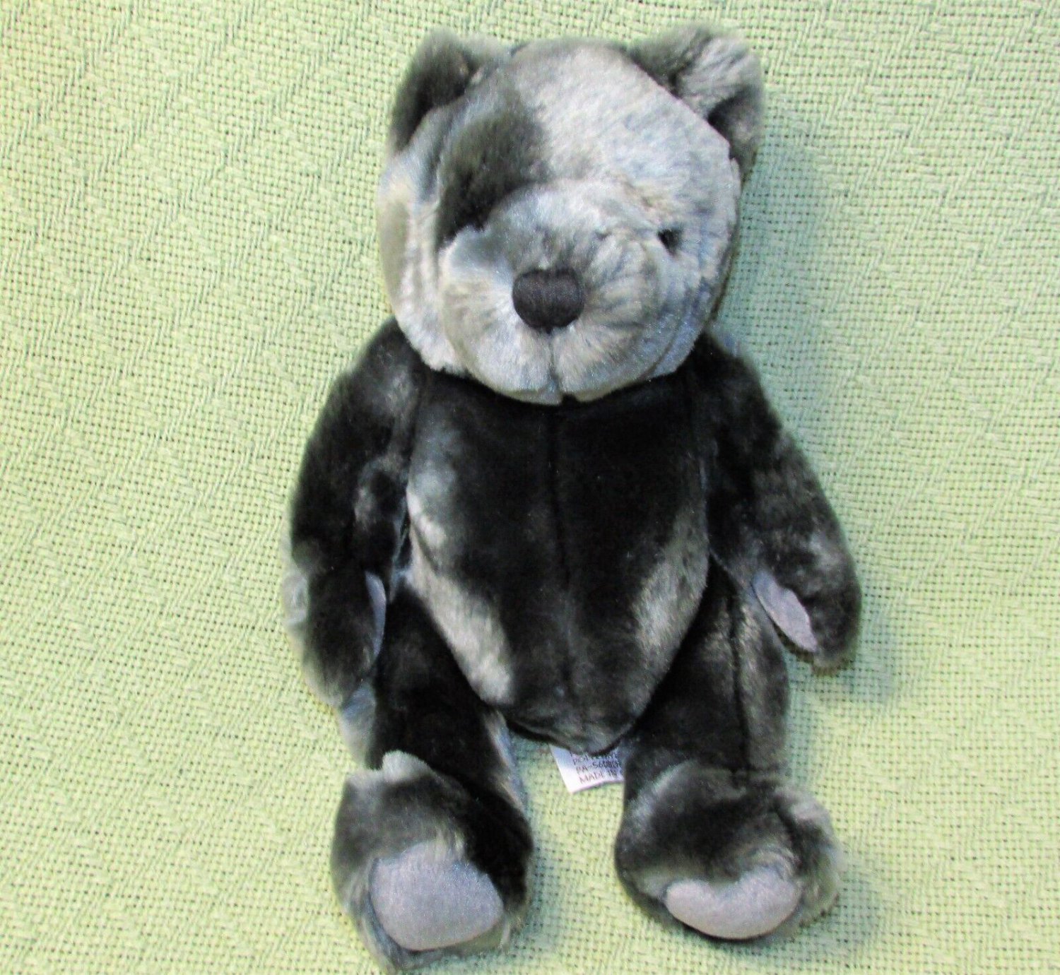 VELVETS BY GREEK GRAY TEDDY PLUSH 9" SITTING BEAR SOFT STUFFED ANIMAL ...