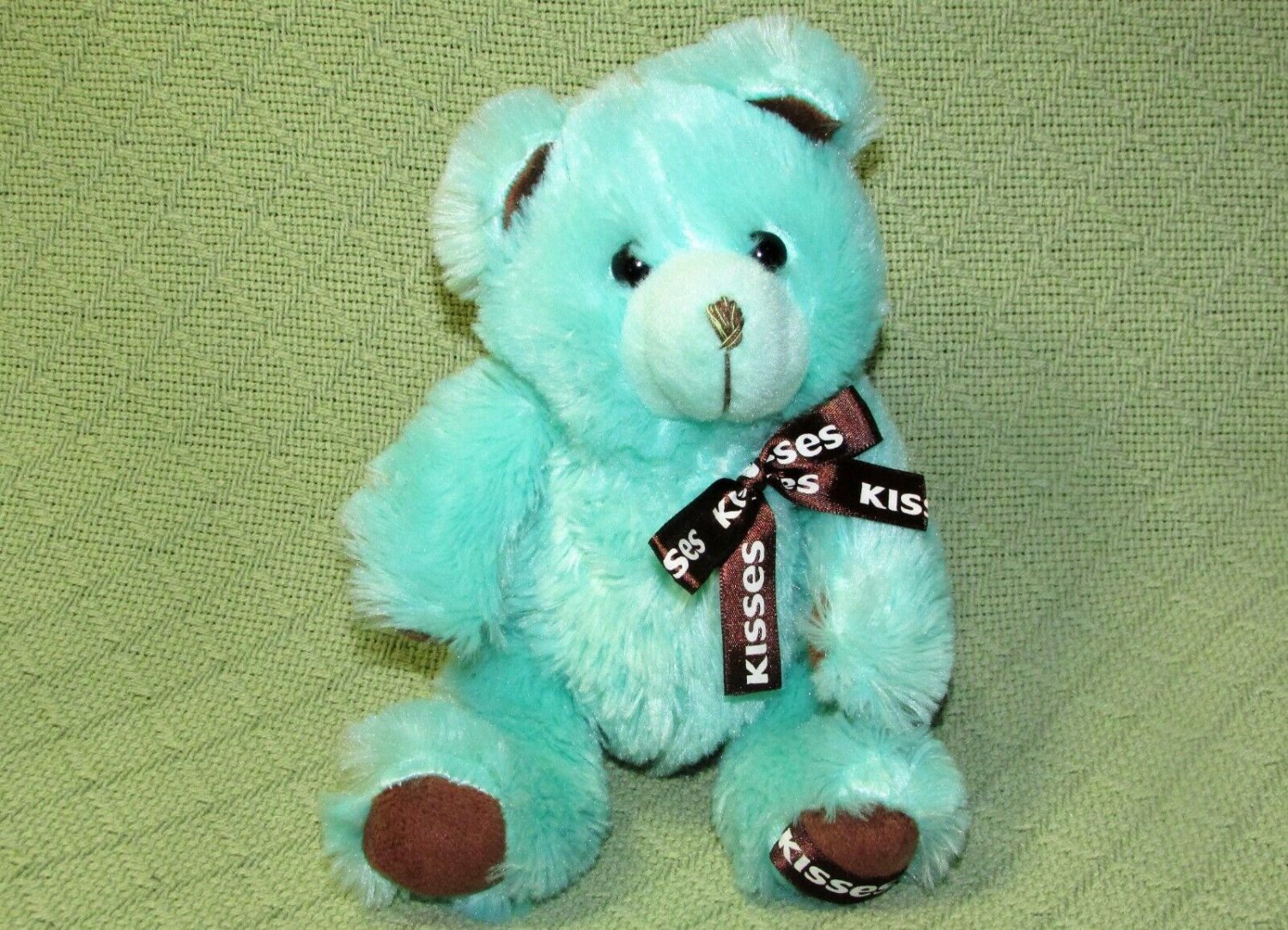 HERSHEY'S KISSES TEDDY BEAR TEAL TURQUOISE 7.5" PLUSH GALERIE STUFFED ...