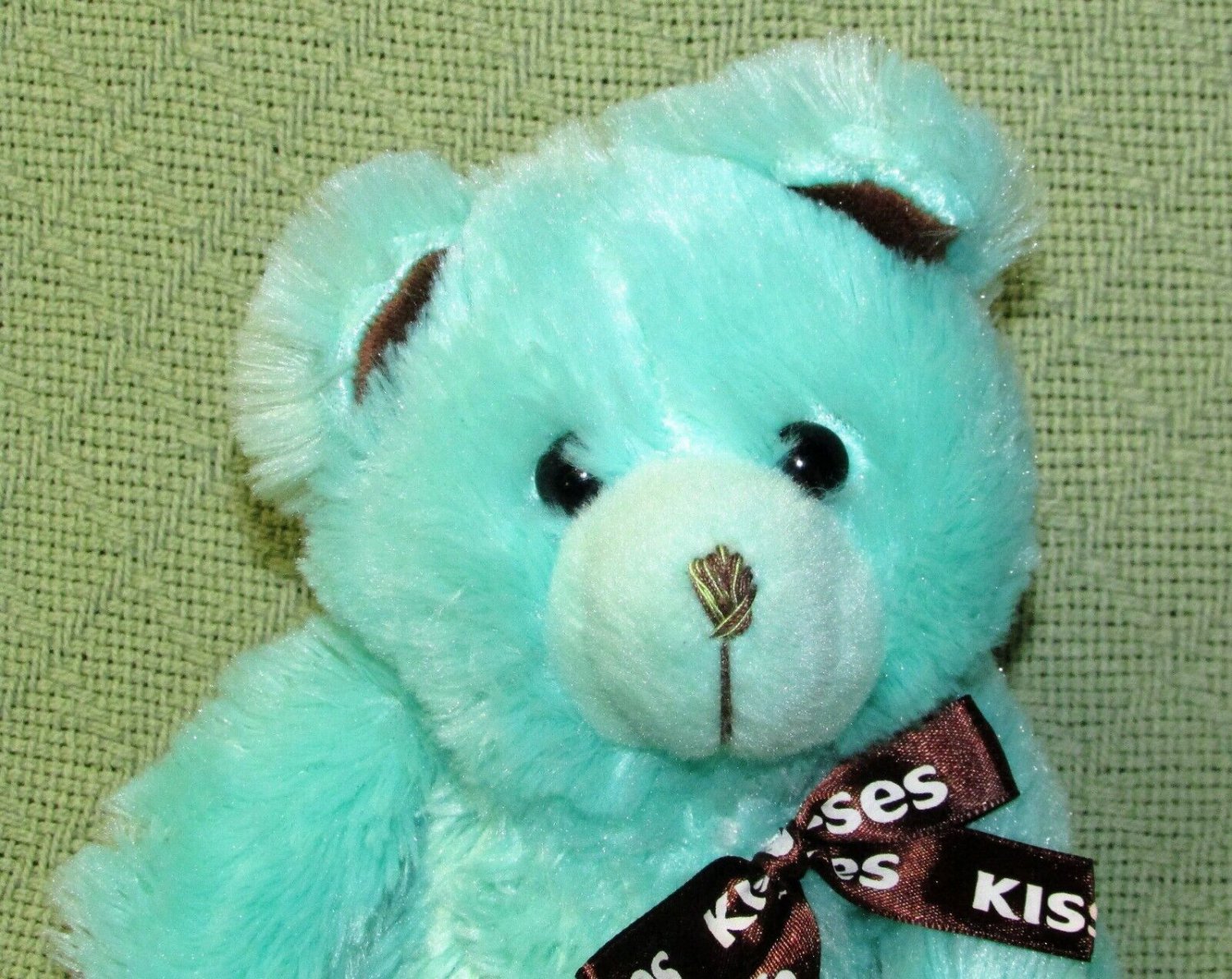 HERSHEY'S KISSES TEDDY BEAR TEAL TURQUOISE 7.5" PLUSH GALERIE STUFFED ...