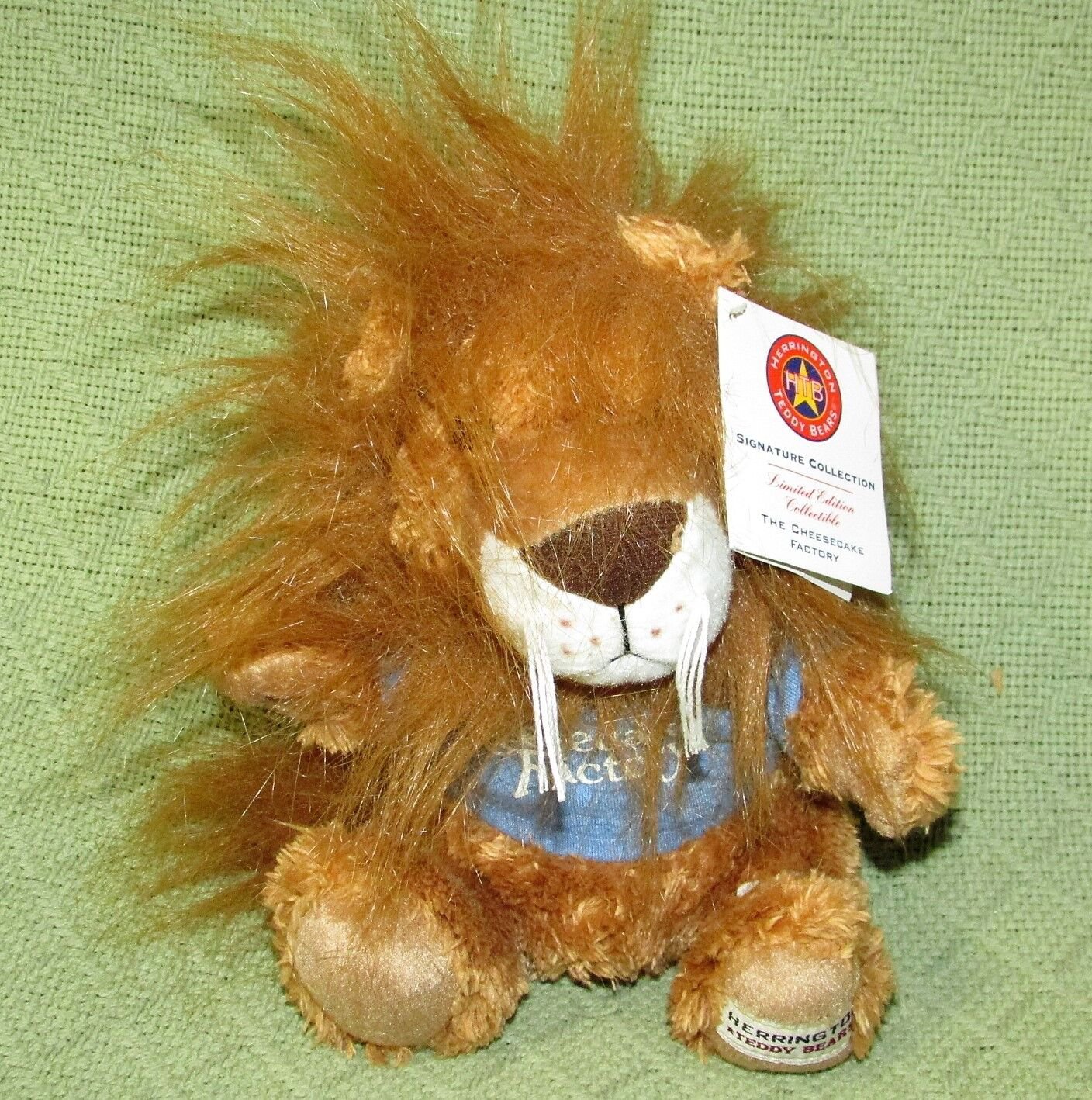 CHEESCAKE FACTORY PLUSH LION NOS Herrington TEDDY BEARS LIMITED EDITION ...