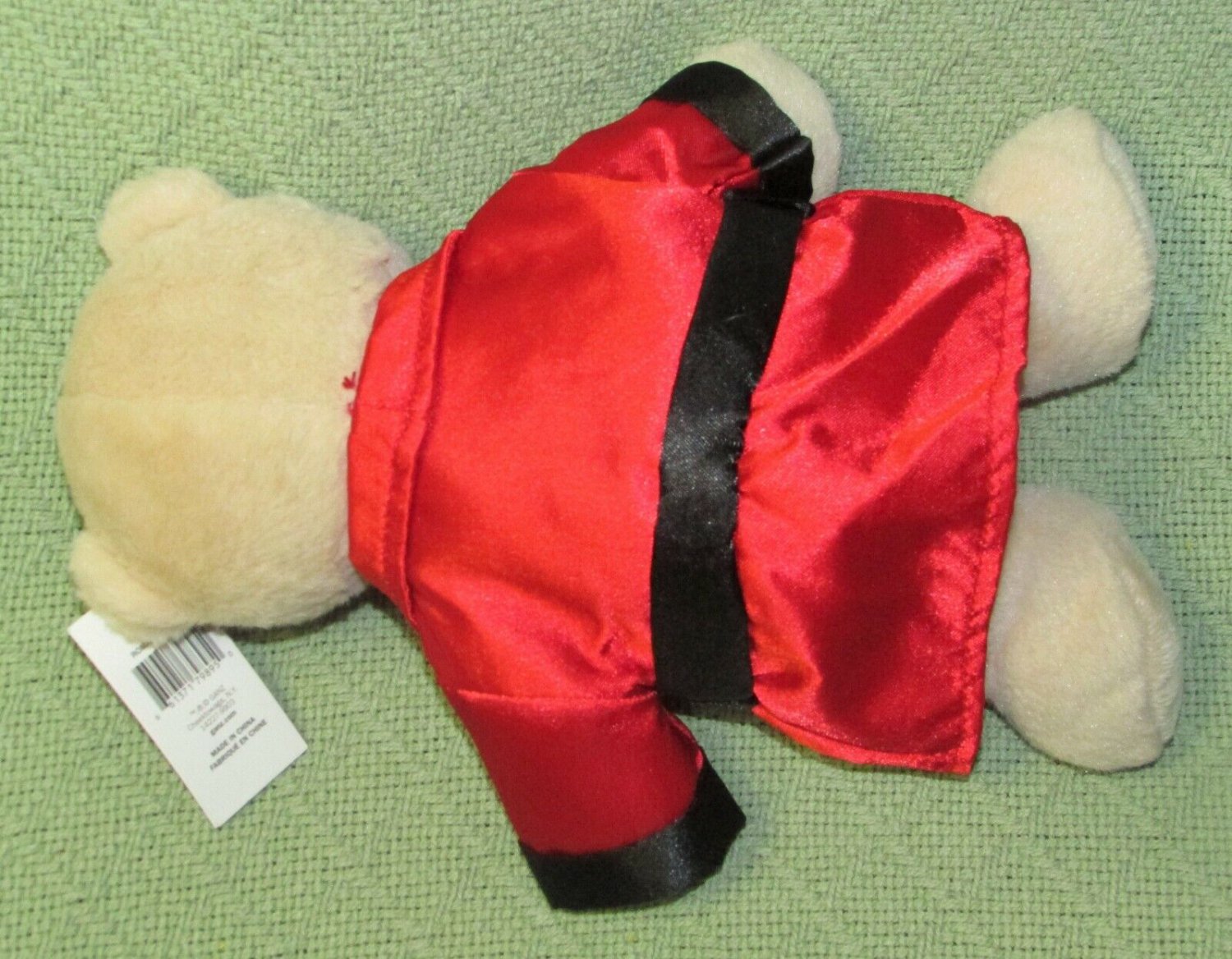 10" GANZ ROMANCE TEDDY BEAR PLUSH STUFFED ANIMAL TAN WITH RED ROBE ...