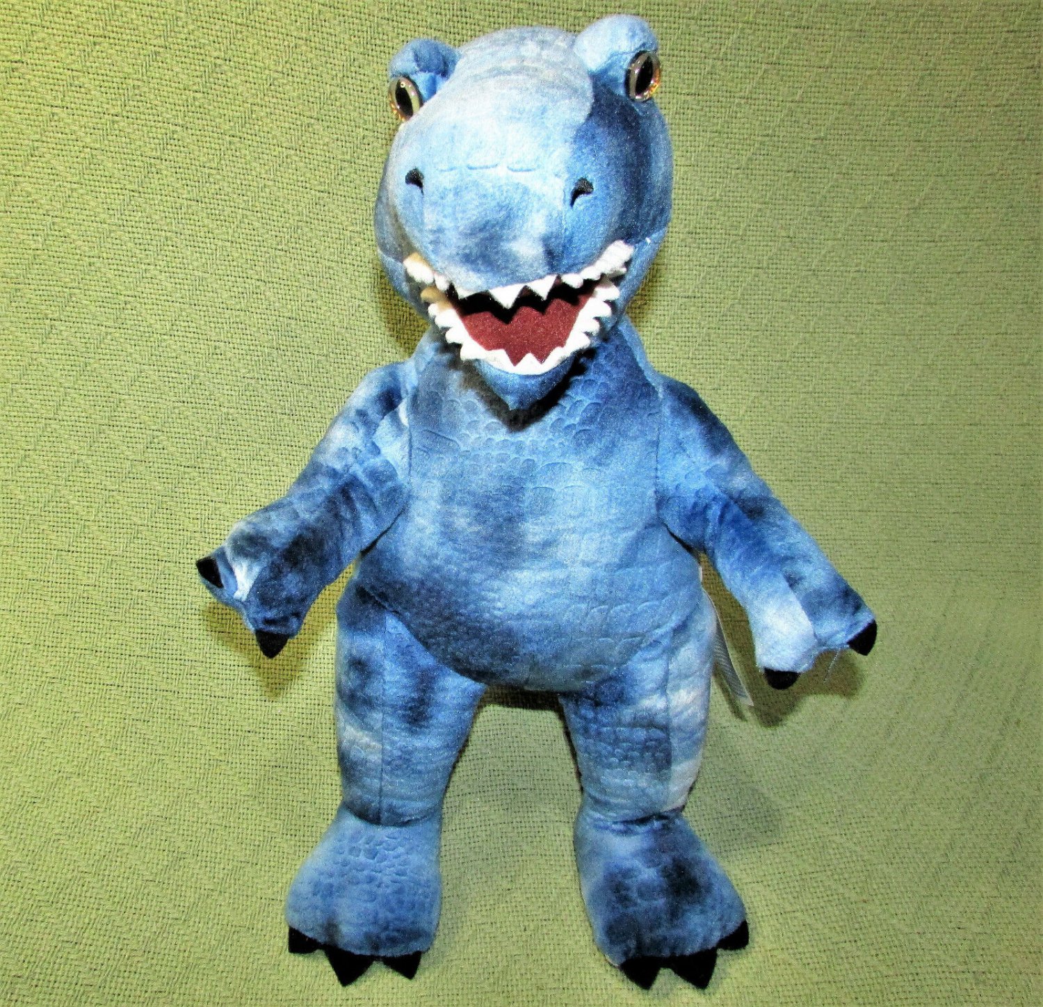 18" BUILD A BEAR T REX PLUSH BLUE DINOSAUR STUFFED ANIMAL DINO ...