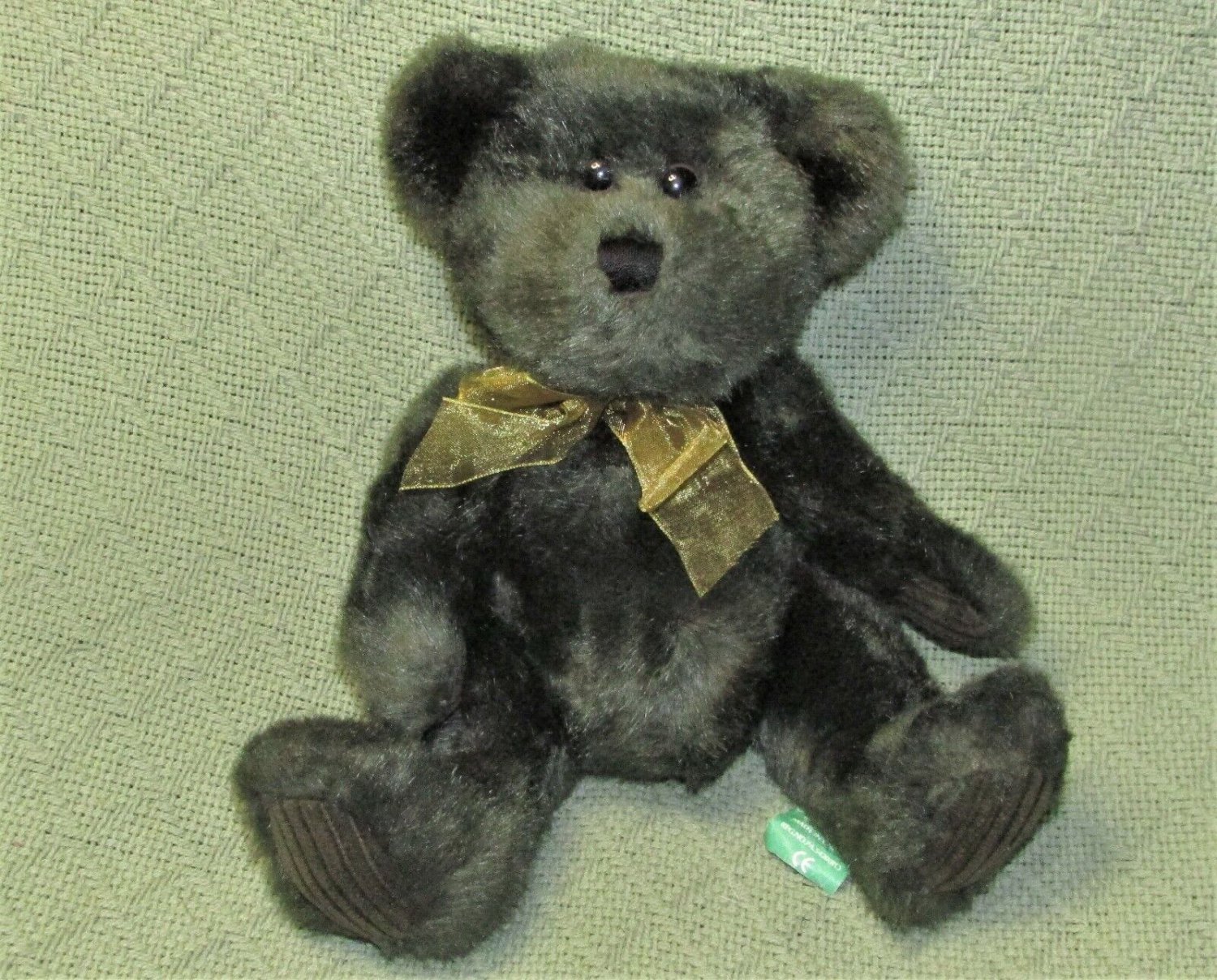 8" FIRST & MAIN AVACADO TEDDY GREEN BEAR PLUSH STUFFED ANIMAL RIBBED ...