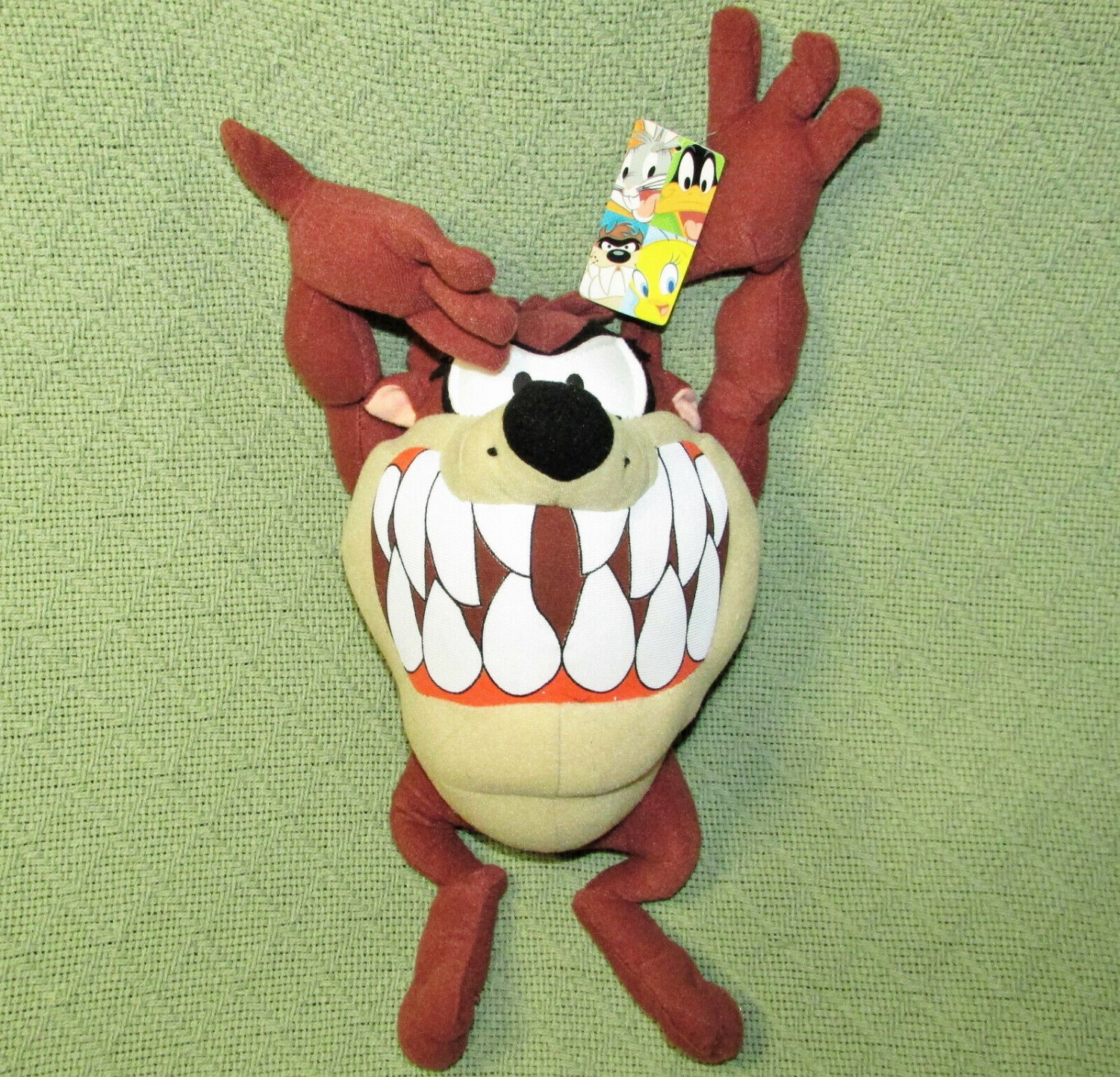 VINTAGE TAZ LOONEY TUNES STUFFED ANIMAL NANCO WITH TAGS 11" TAZMANIAN ...