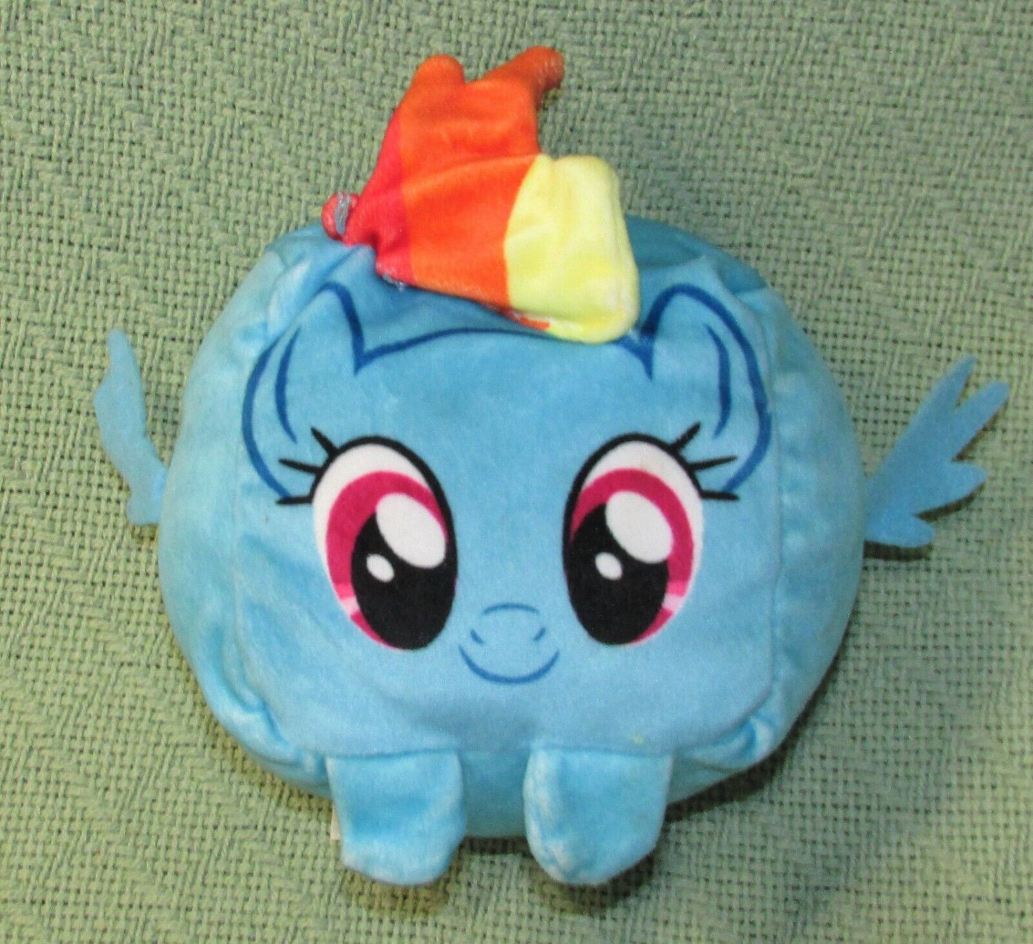 CUBD MY LITTLE PONY SQUARE PLUSH BLUE RAINBOW UNICORN CHARACTER STUFFED ...
