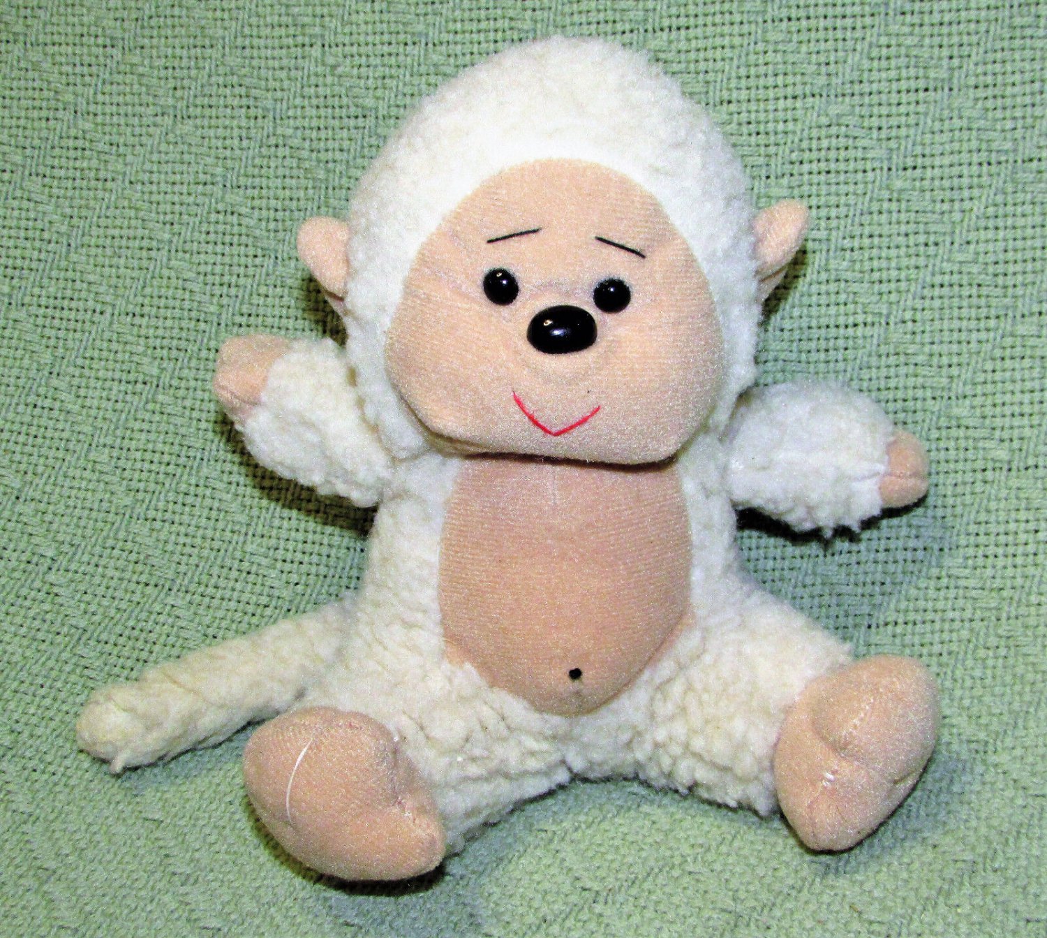 1987 MONKEY PLUSH PRESENTS JOE WARE Chimp Wooly Cream 7" Hamilton Gifts ...