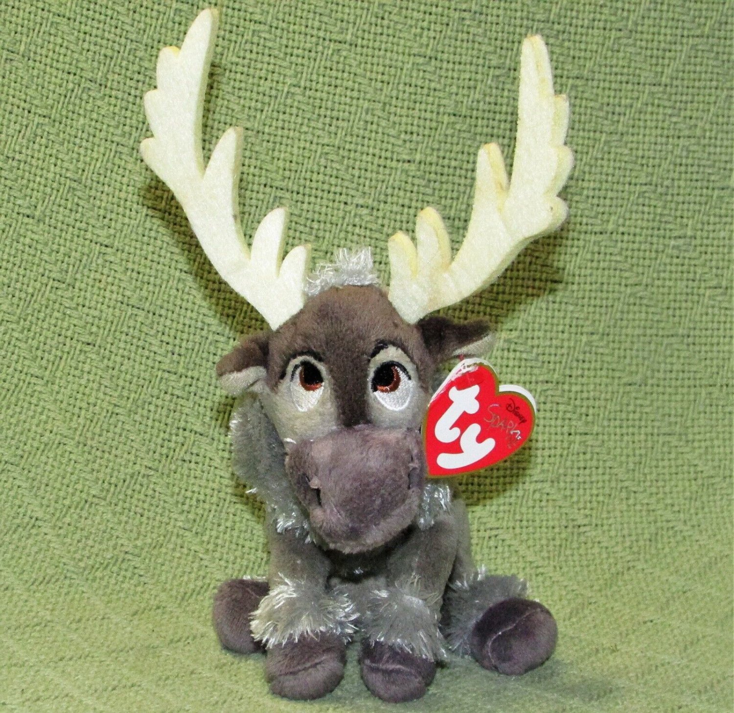 TY DISNEY SVEN SPARKLE PLUSH STUFFED ANIMAL FROZEN CHARATER TOY WITH ...
