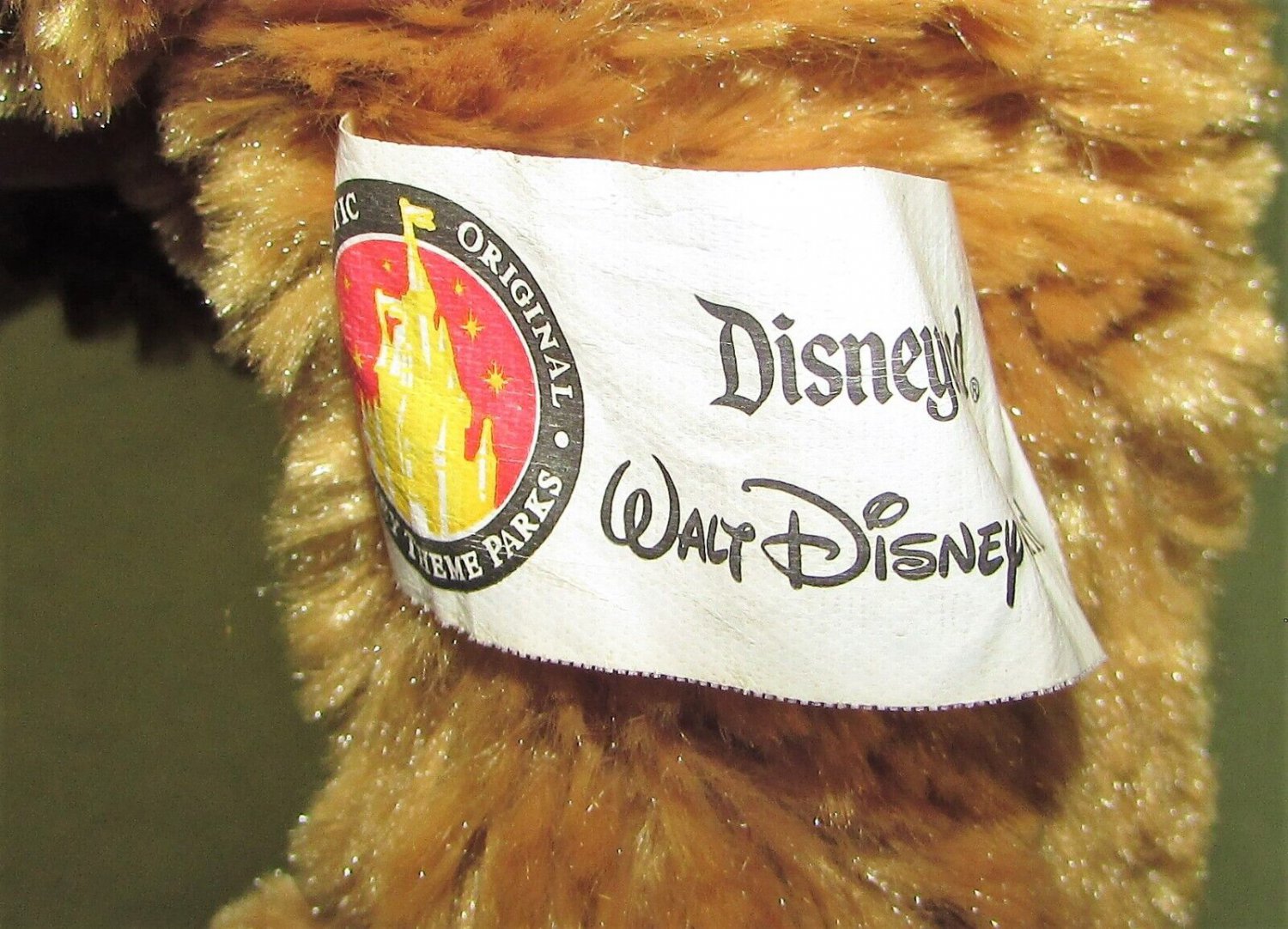 DISNEYLAND PARKS TEDDY BEAR CLASSIC PLUSH STUFFED ANIMAL 9" TAN BROWN ...