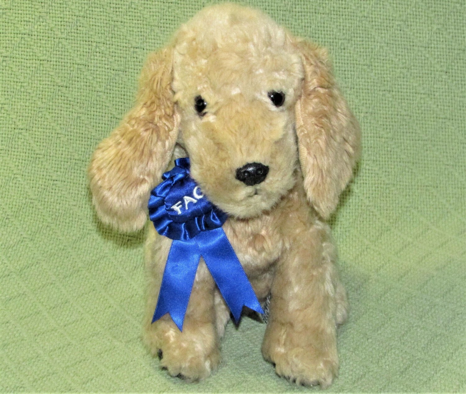 10" FAO SCHWARZ DOG PLUSH BLUE RIBBON LABRADOR RETRIEVER PUPPY STUFFED ...