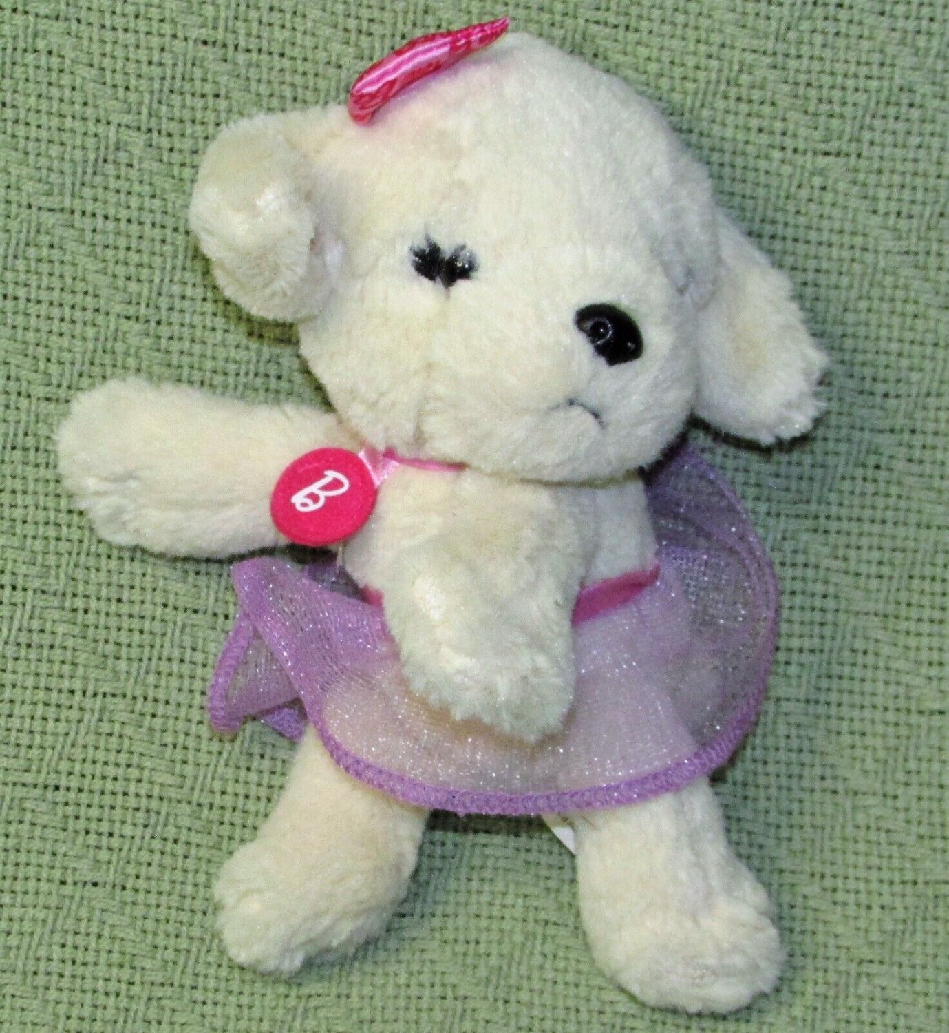 MATTEL BARBIE BALLERINA PLUSH DOG GREAT PUPPY ADVENTURE PURPLE TUTU ...