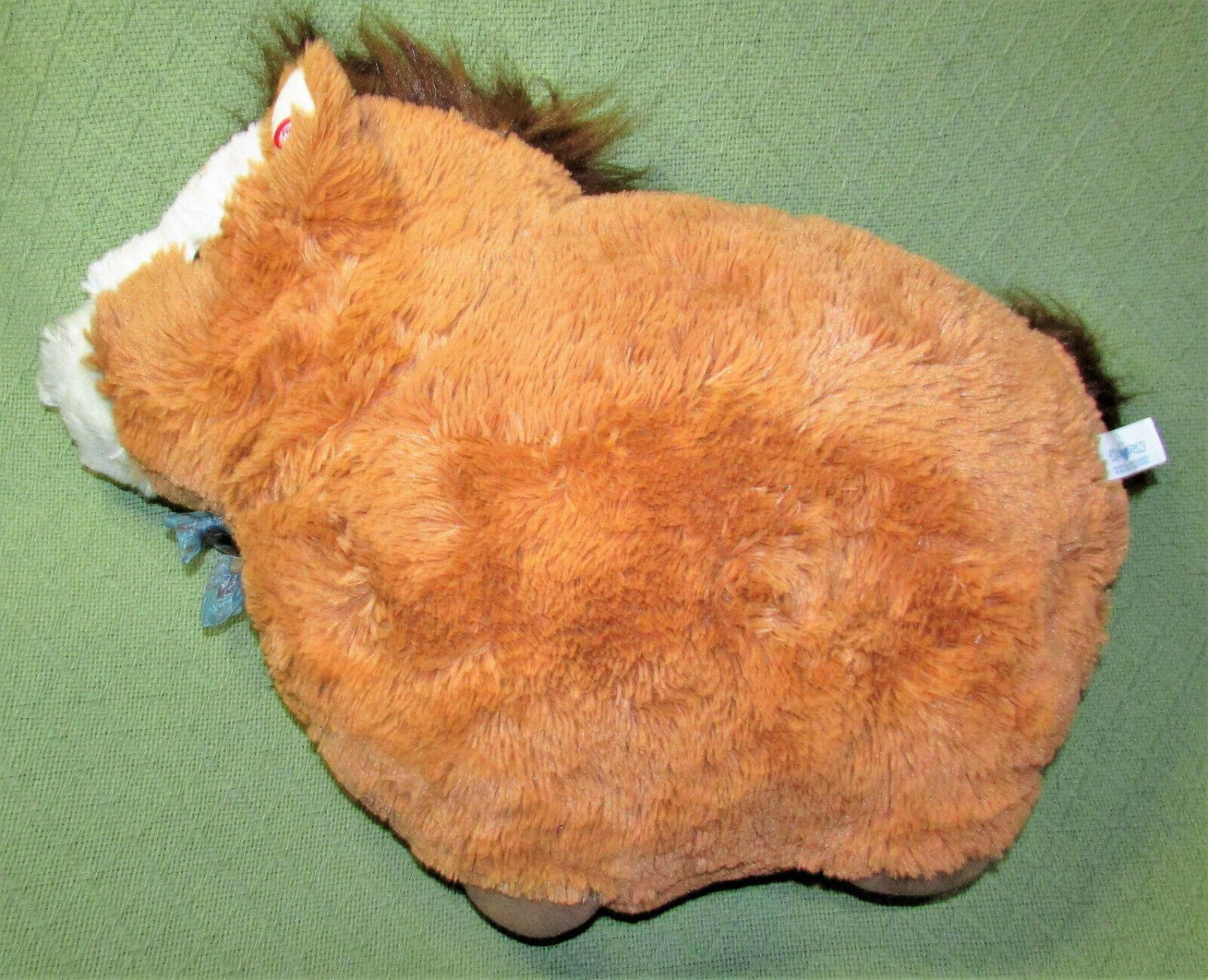 21" HUGFUN TALKING HORSE STUFFED ANIMAL LARGE PONY CHUBBY PLUSH TAN ...