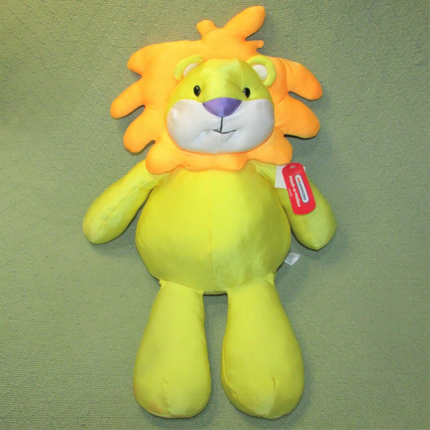 KID CONNECTION 25" MASH A MELLOW LION NYLON PLUSH STUFFED ANIMAL YELLOW ...