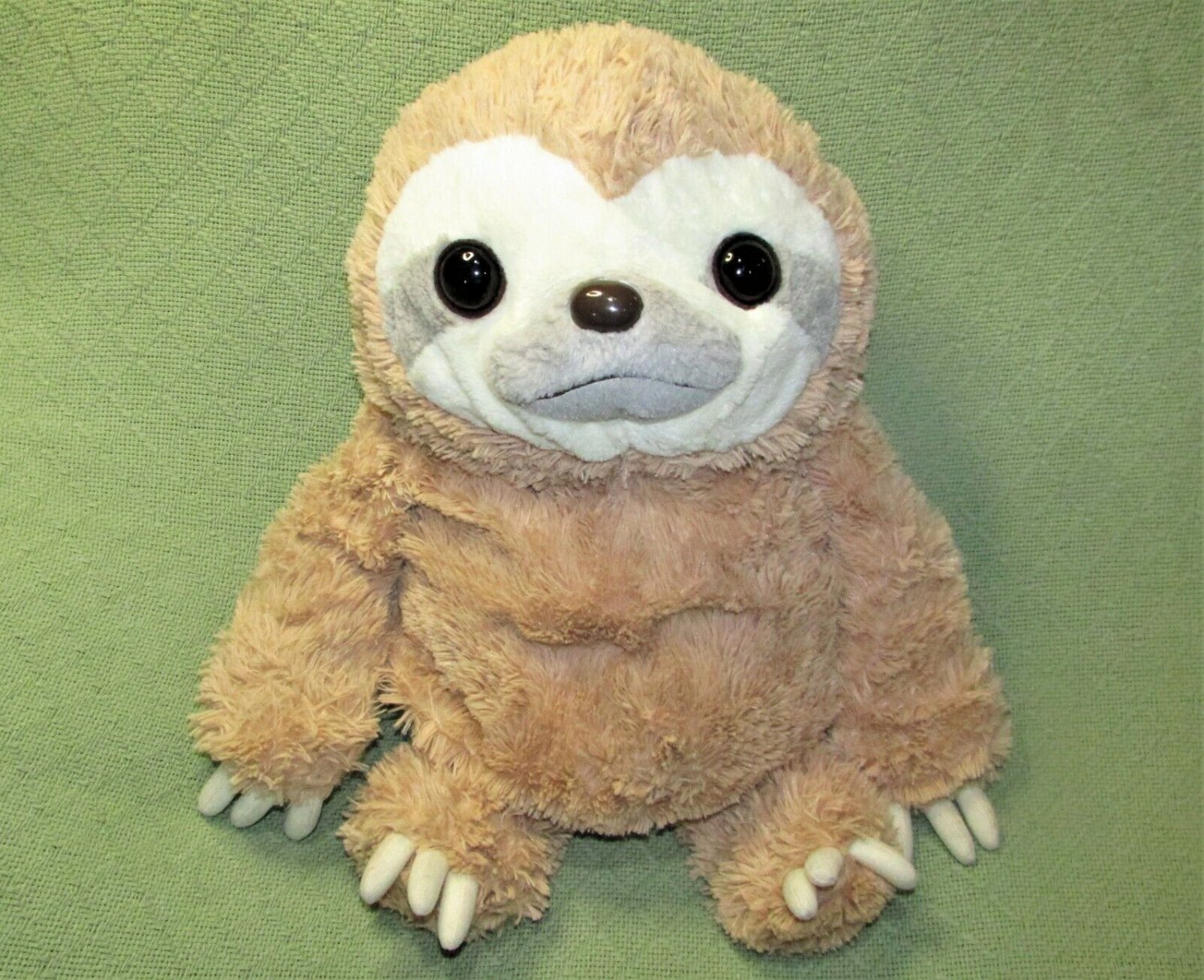 16" AMUSE SLOTH LETS HOLD HANDS STUFFED ANIMAL TAN NAMAKEMONO FLOPPY ...
