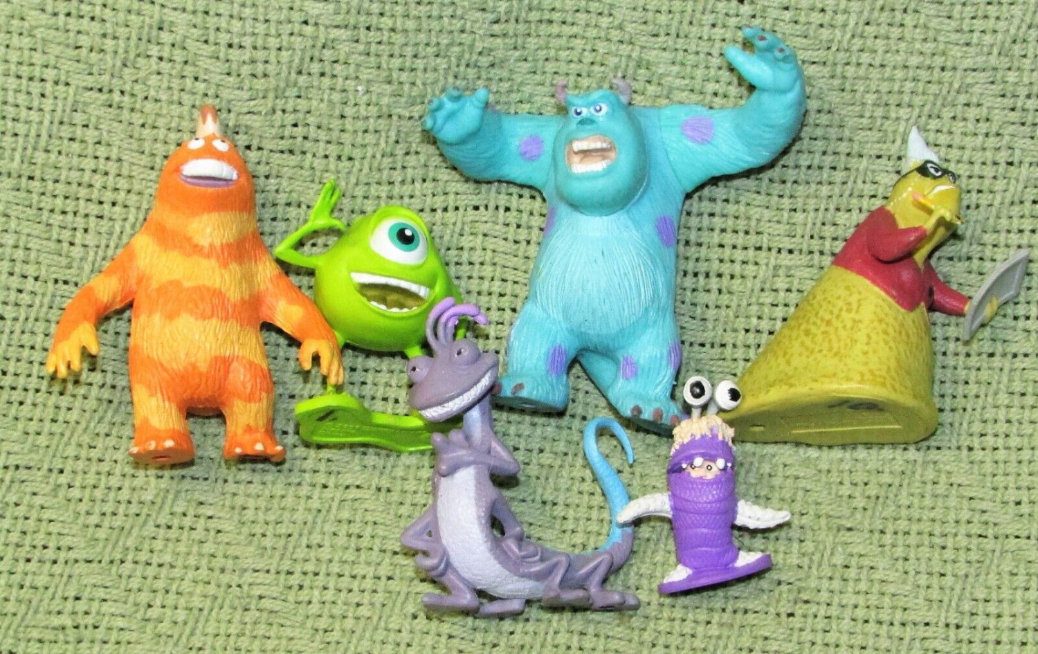 MONSTERS INC LOT OF 6 ACTION FIGURES DISNEY PIXAR 2001 PVC TOYS SULLY ...