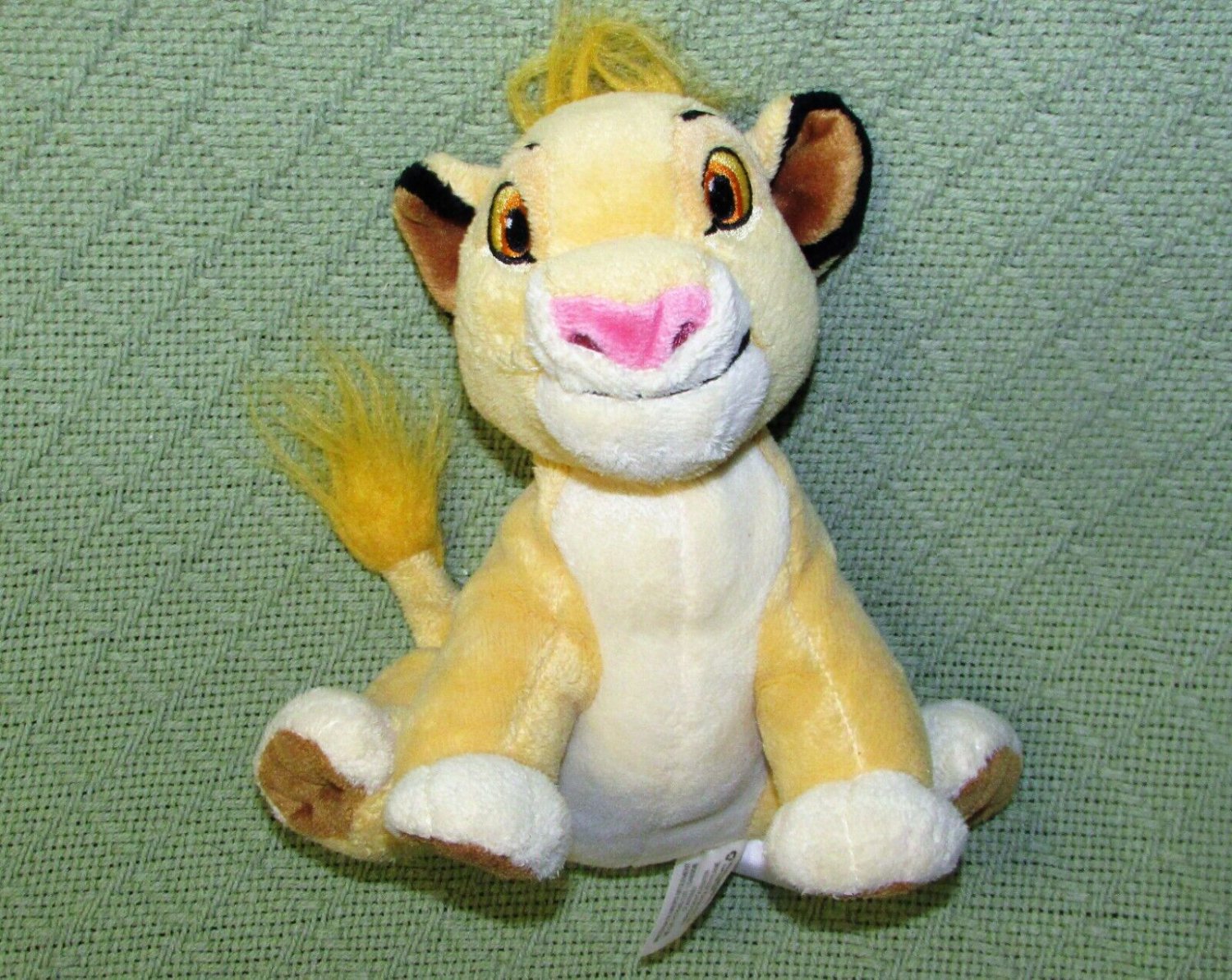 LION KING YOUNG SIMBA PLUSH DISNEY STORE CUB 7" STUFFED ANIMAL SOFT ...