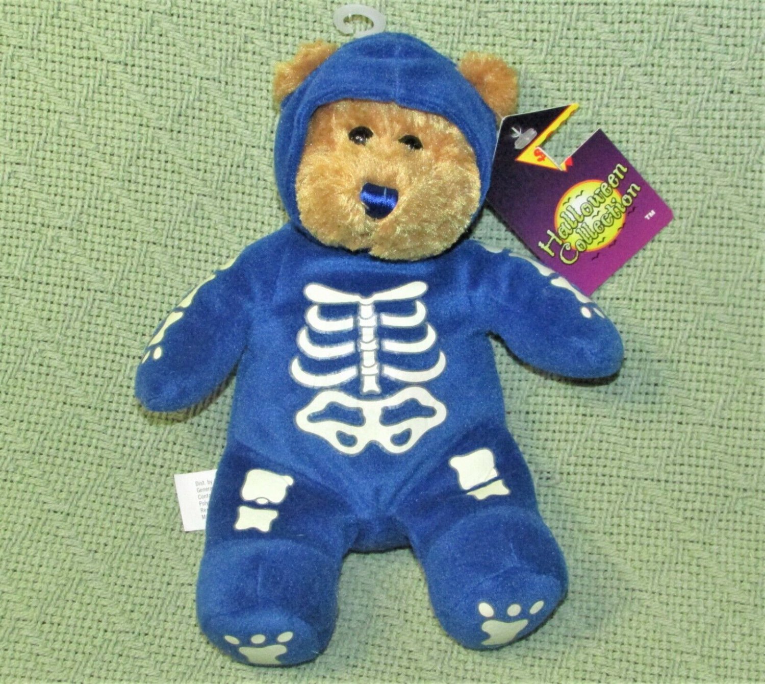 TEDDY SKELETON PLUSH STUFFED ANIMAL ALBERTSONS HALLOWEEN COLLECTION ...