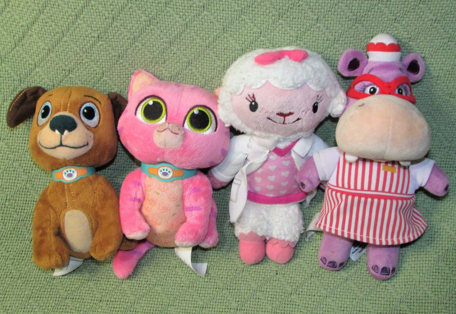 DOC McSTUFFINS PLUSH LOT HALLIE HIPPO LAMBIE BROWN DOG WHISPERS CAT ...
