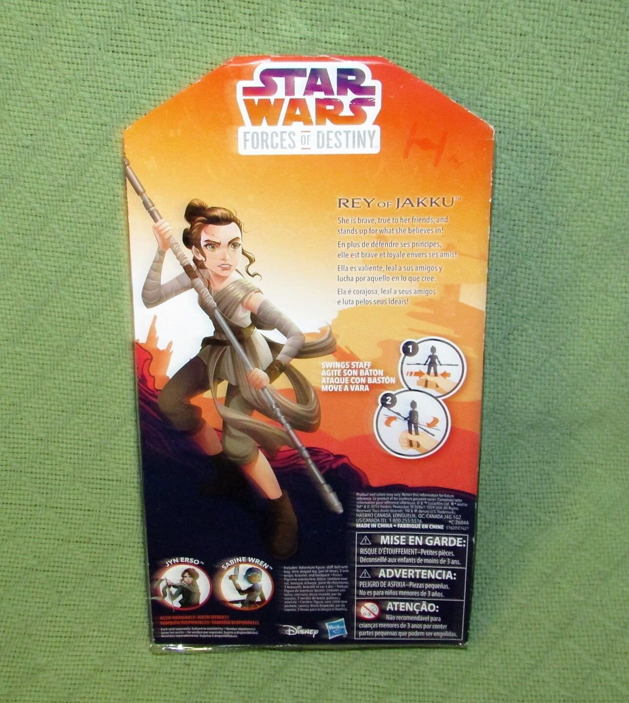 Star Wars FORCES of DESTINY Doll REY of JAKKU ORIGINAL PACKAGING ...