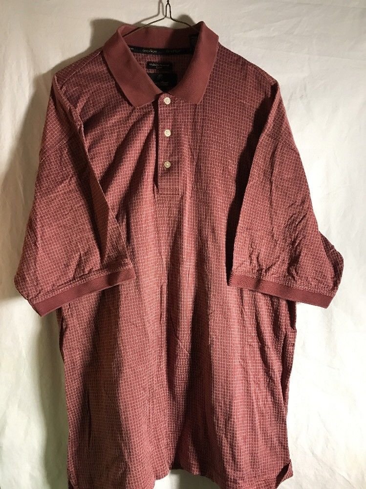 Gary Player Men's Extra large XL Red Polo Shirt Short Sleeve Mercerized ...