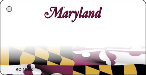 Maryland Blank State License Plate Key Chain KC-10460