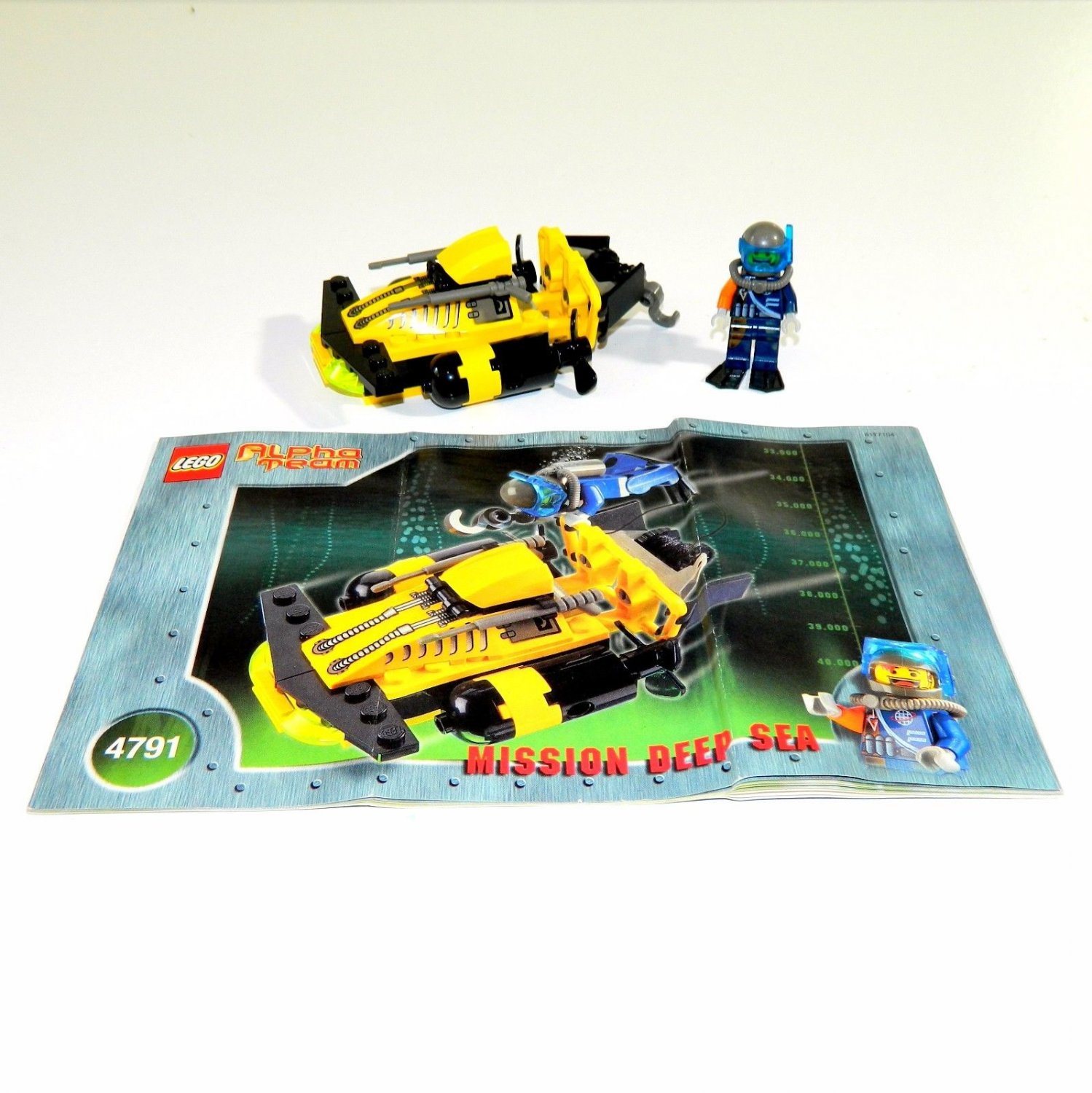 Lego Alpha Team Sub-Surface Scooter (4791) Complete w/ Minifigure ...