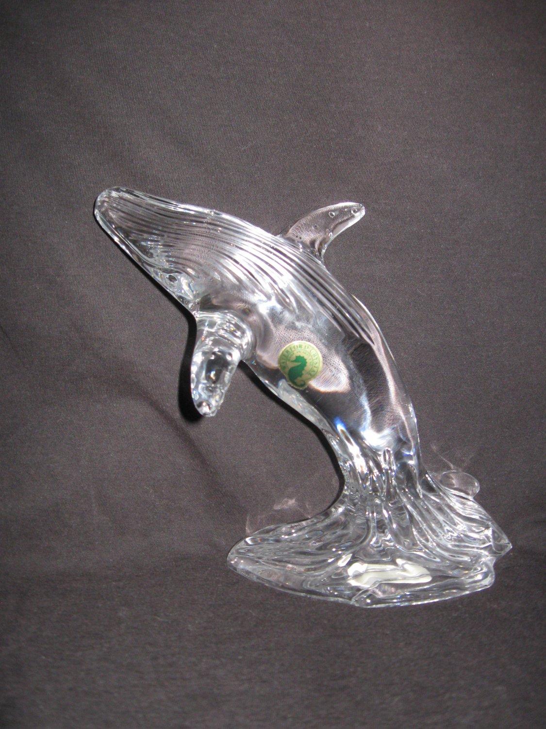 Waterford Crystal breaching humpback whale