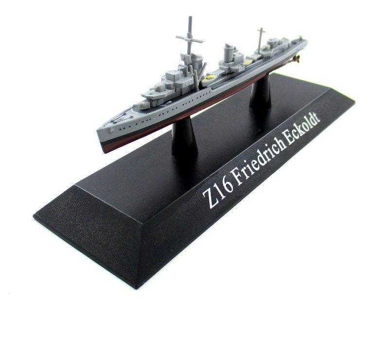 Z16 FRIEDRICH ECKOLDT HEAVY DESTROYER GERMAN NAVY YEAR 1936, DEAGOSTINI 1:1250