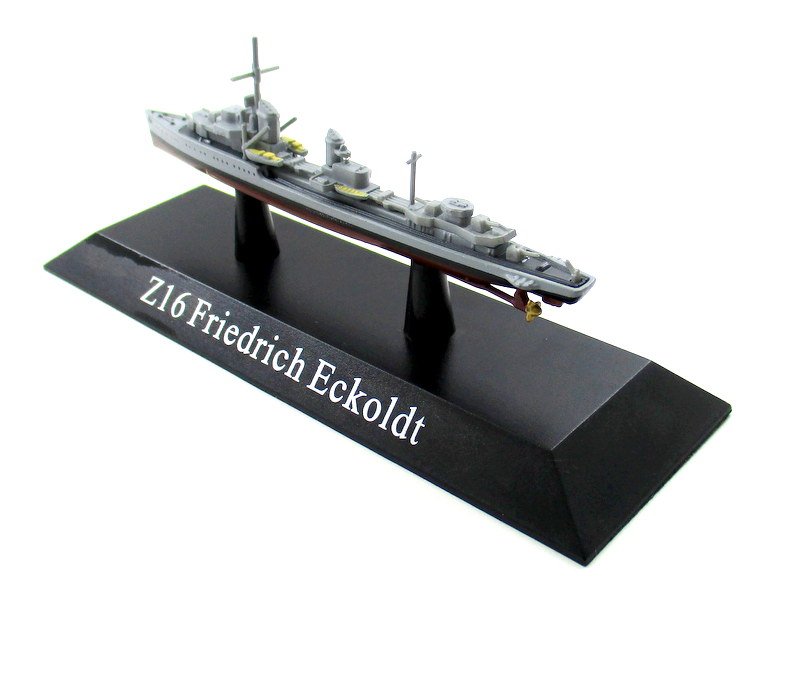 Z16 FRIEDRICH ECKOLDT HEAVY DESTROYER GERMAN NAVY YEAR 1936, DEAGOSTINI 1:1250