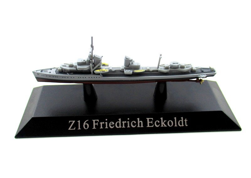 Z16 FRIEDRICH ECKOLDT HEAVY DESTROYER GERMAN NAVY YEAR 1936, DEAGOSTINI 1:1250