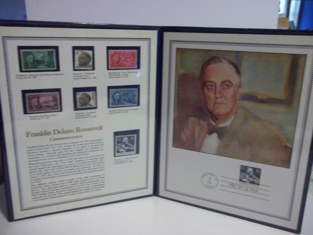 FDR + U.S. Supreme Court Commemorative Stamp Folios - 2 Folio Set