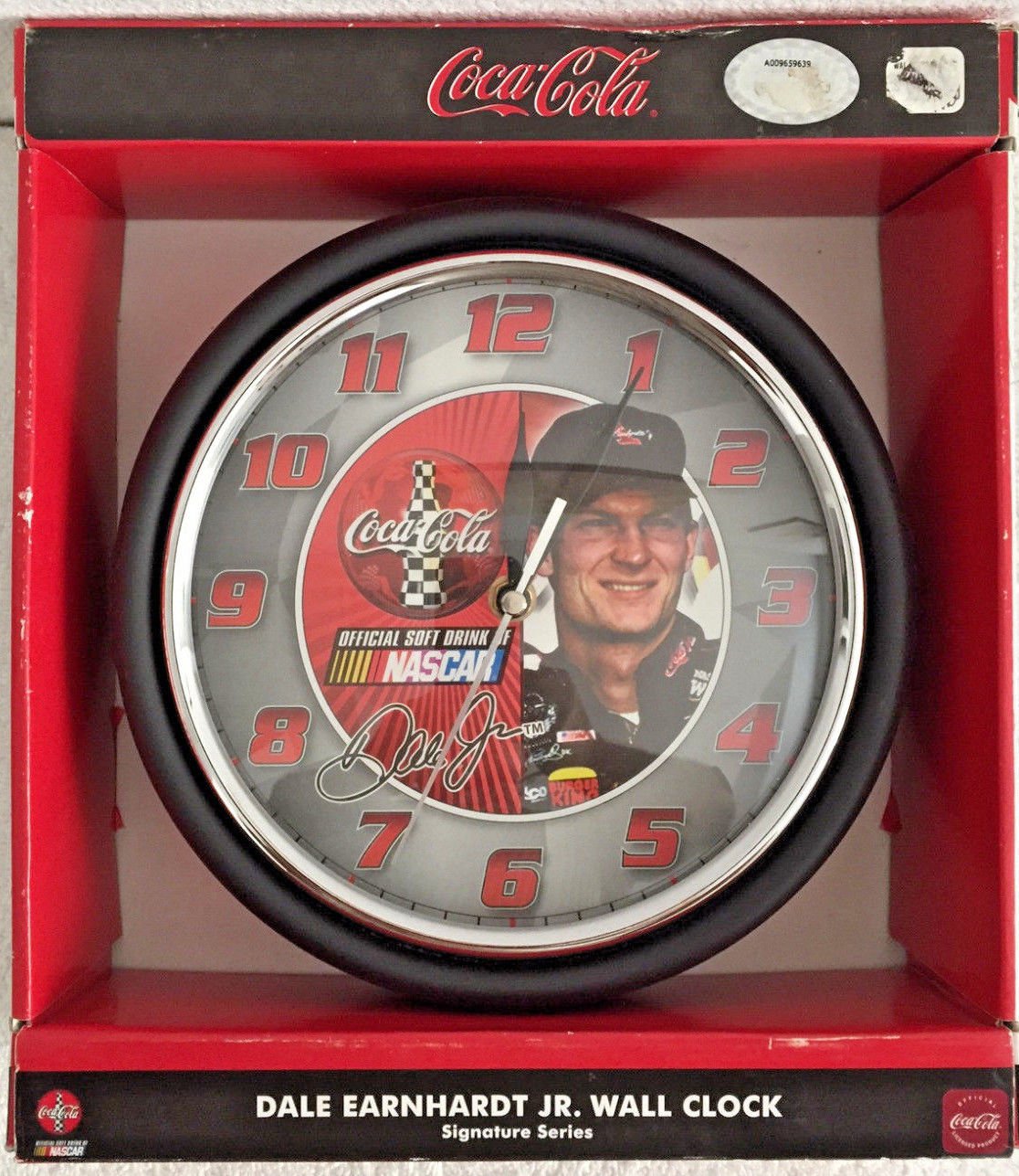 Coca-Cola Nascar Dale Earnhardt Jr Wall Clock