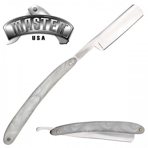 Pearl Handled Folding Straight Razor