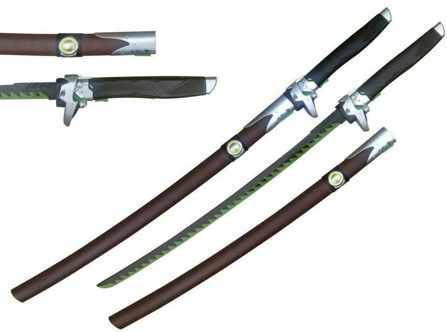 Game Overwatch Genji Sword OW Cosplay Props 1:1 Metal material Japanese Dao