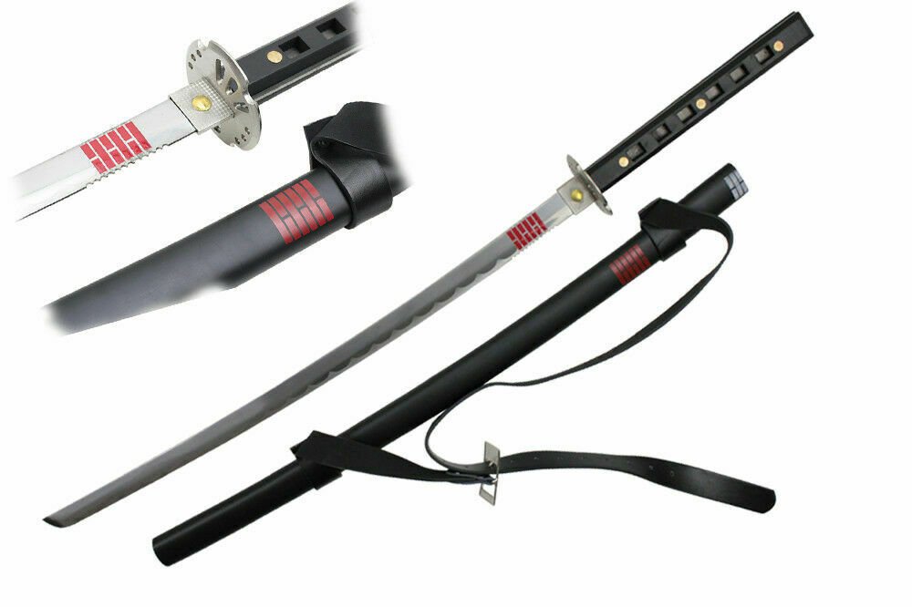 Snake-Eyes Samurai Katana Ninja Sword Replica w/Scabbard & Strap