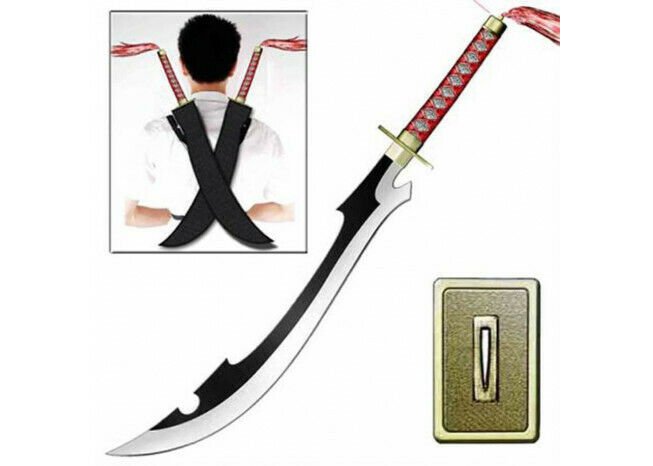 Bleach Anime Japanese Scimitar Ninja Twin Sword Set