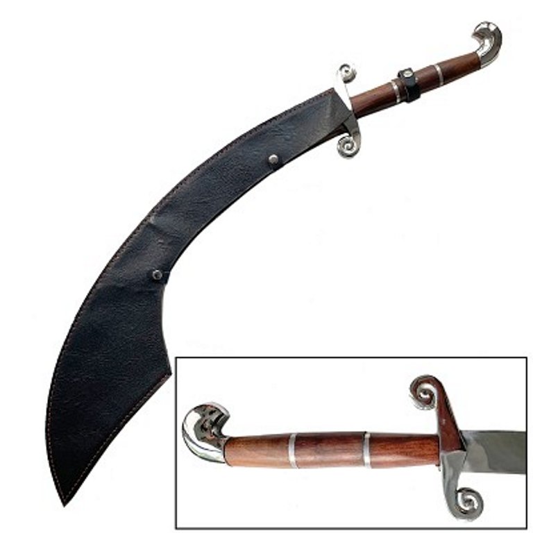 Persian Sindbad Scimitar Sword With Leather Sheath