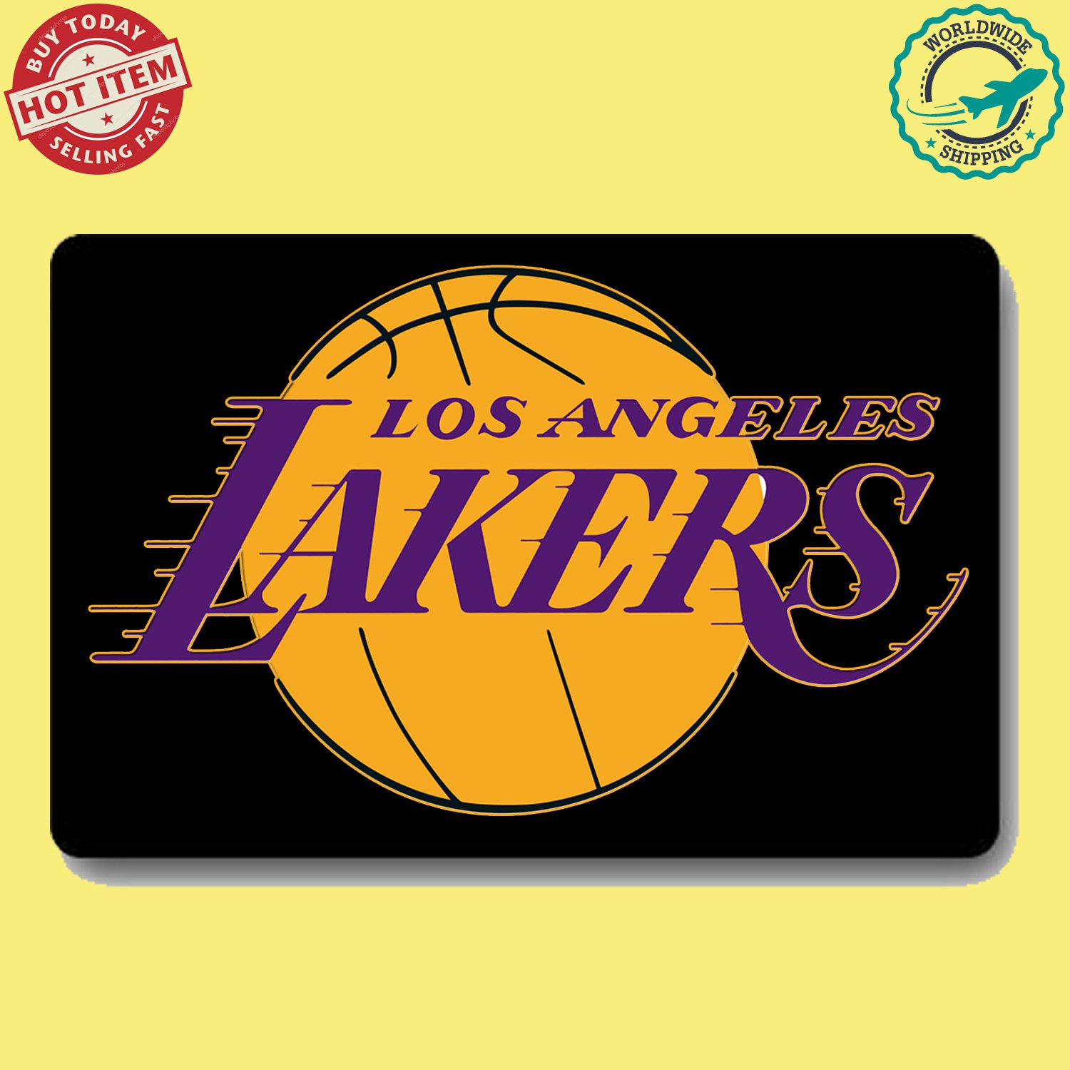 Los Angeles Lakers 3 NBA Basketball Sport Doormat welcome floor mat