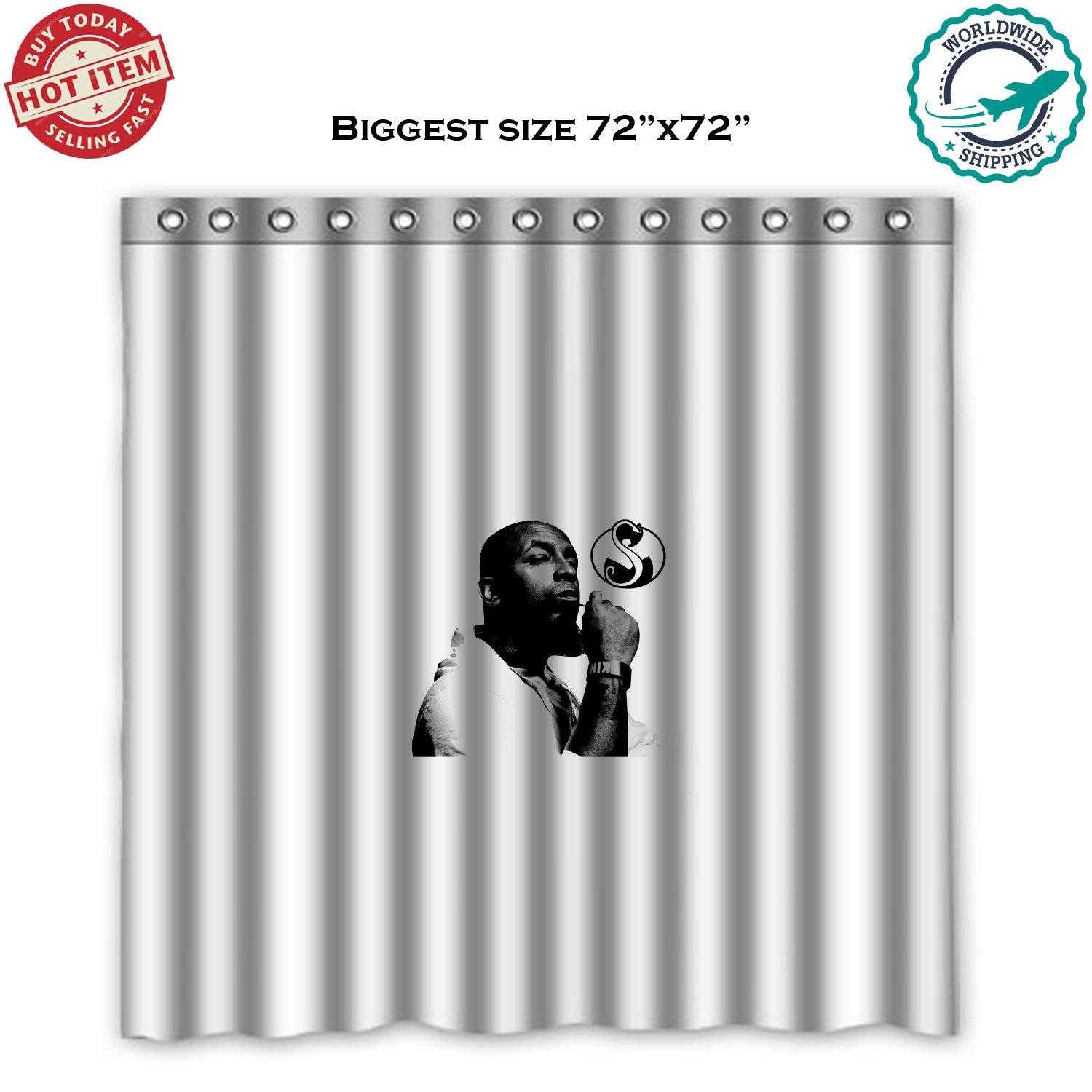 3 TECH N9NE - N9NA Album Concert Shower Curtain