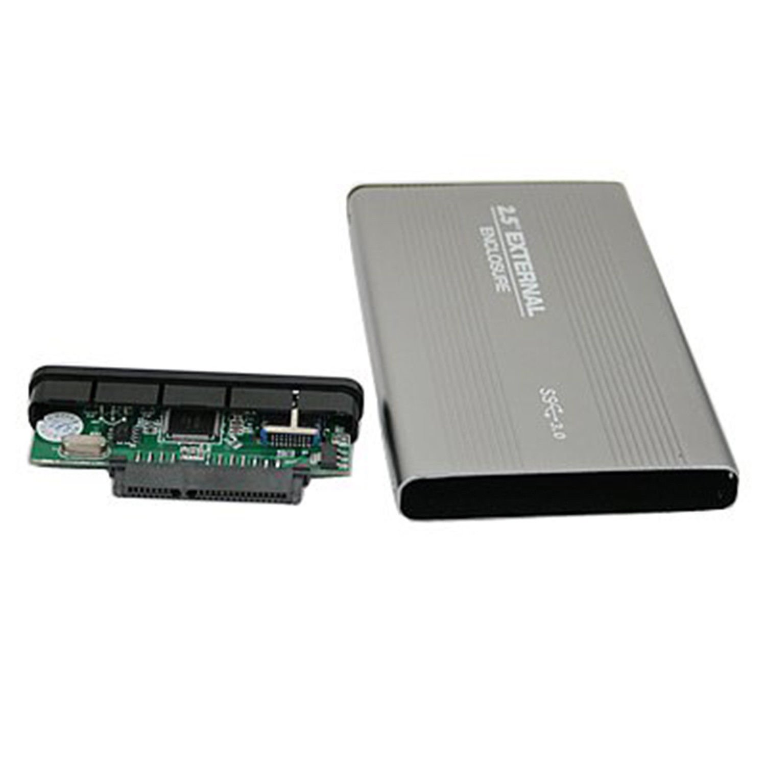 External Backup Hard Drive 500GB USB 3/2.0 Case Enclosure 2.5 Portable ...
