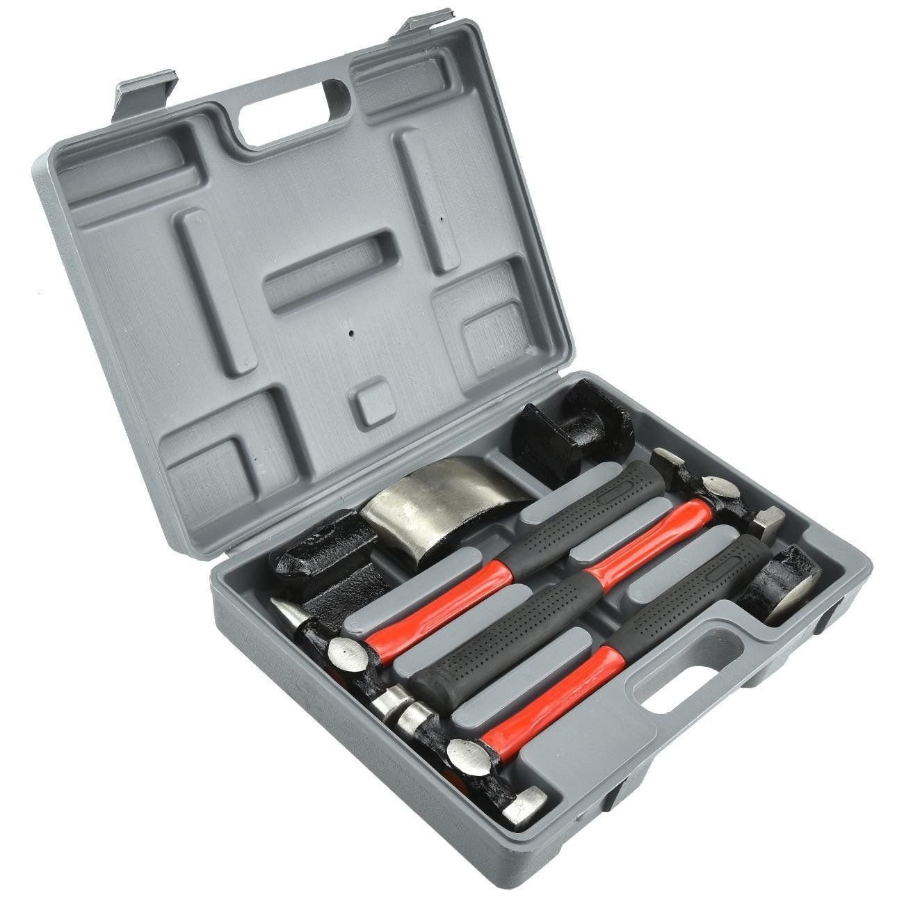 Heavy Duty Auto Body Hammer Dolly Set Repair Kit Non-Slip Soft-Grip ...