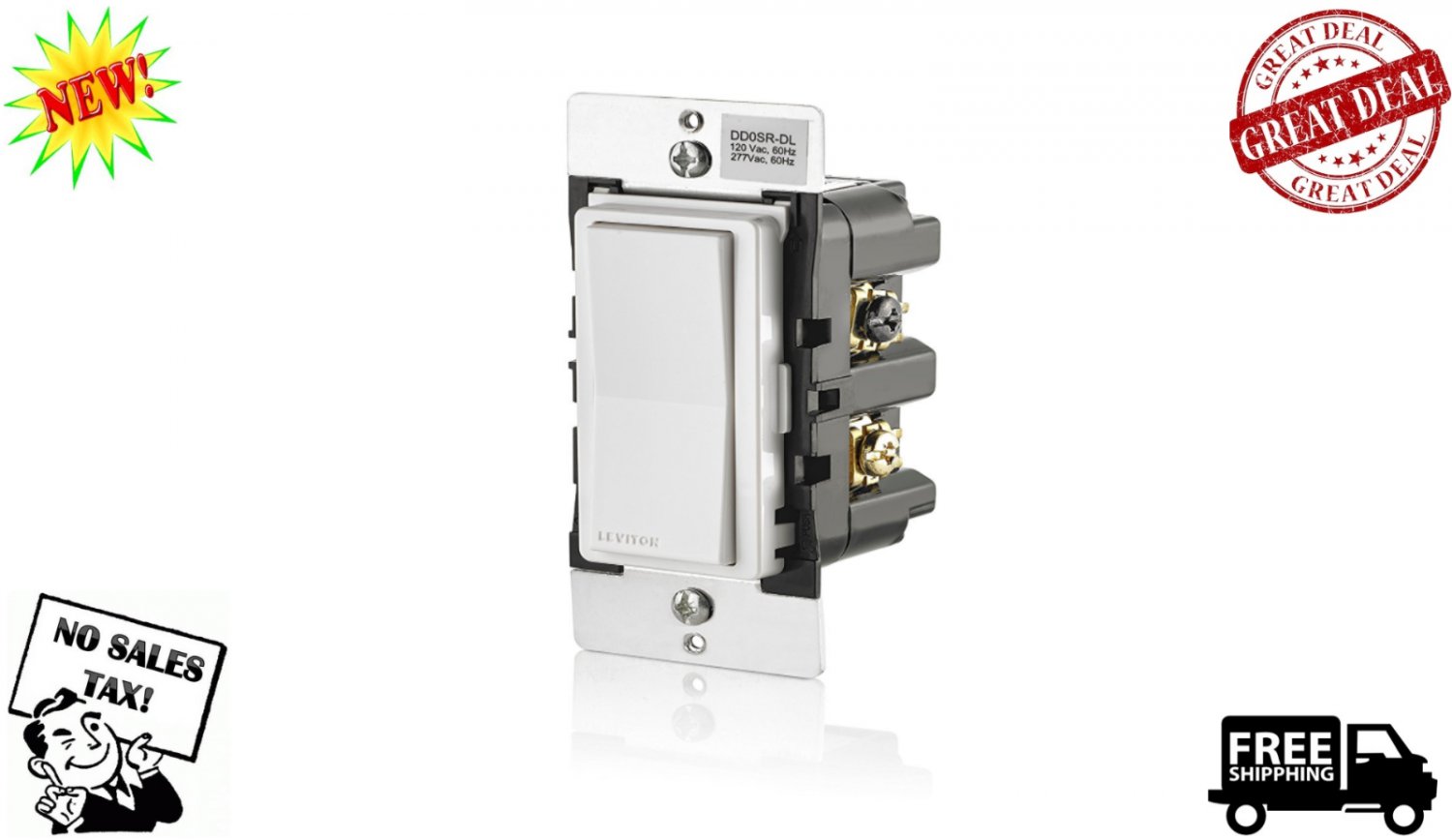 New Leviton Dual LED Voltage Decora Digital Decora Smart Matching ...