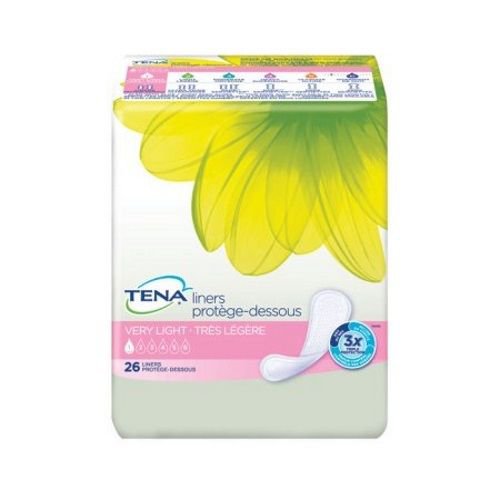 TENA Incontinence Liners Women Very Light Regular 26 Count Thin Night ...