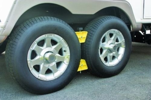 Camco RV Wheel Stop Stabilize Camper Travel Trailer 5th Fifth Wheel ...