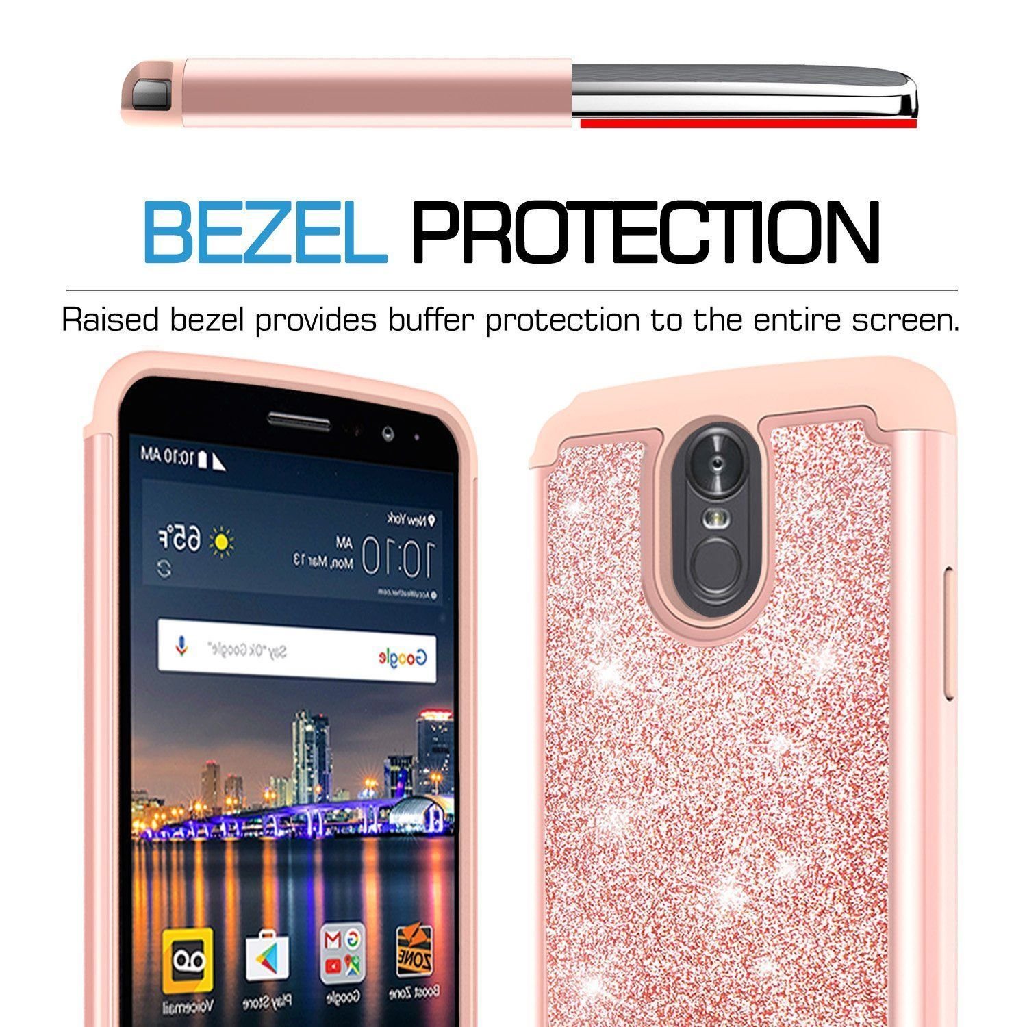 LG Stylo 3 And 3 Plus Case Cover with HD Screen Protector for Women ...