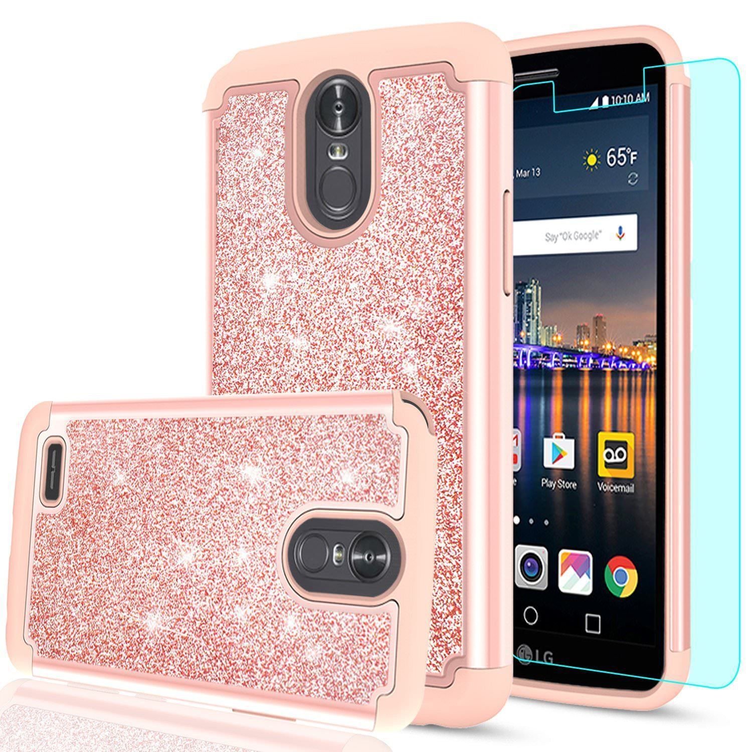 LG Stylo 3 And 3 Plus Case Cover with HD Screen Protector for Women ...