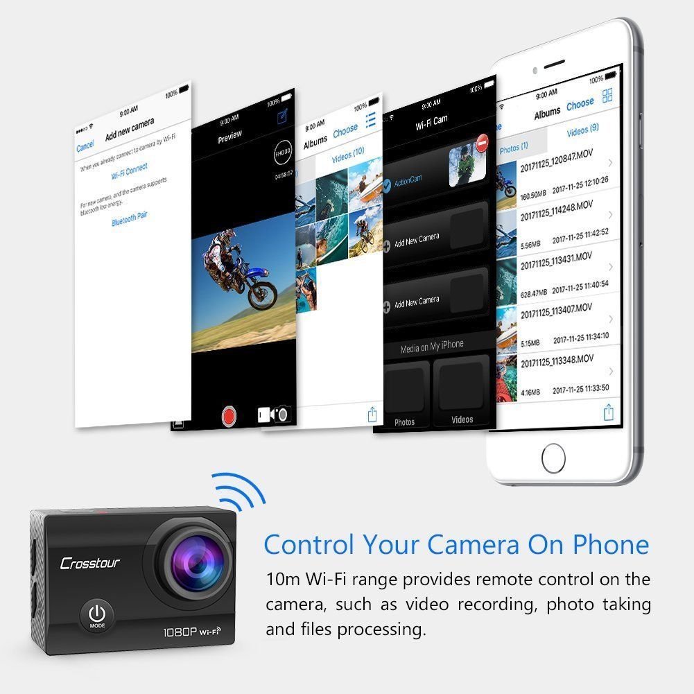 Gopro Action Full Hd 1080P Waterproof Sports Camera Wifi 12Mp 170 Degree