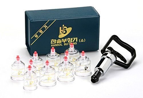 Hansol Professional Cupping Therapy Equipment Set With Pumping Handle ...