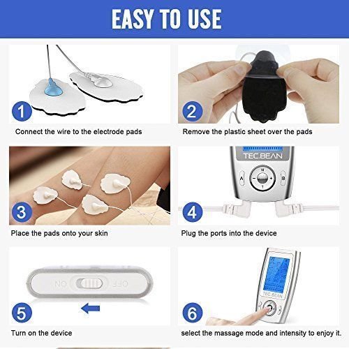 Portable Electric Muscle Massager Therapy Electro Shock Machine Back ...